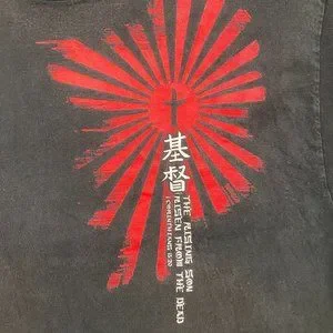 Delta | Shirts | Vintage Y2k Japan Cross Rising Sun Faded Punk Religion ...